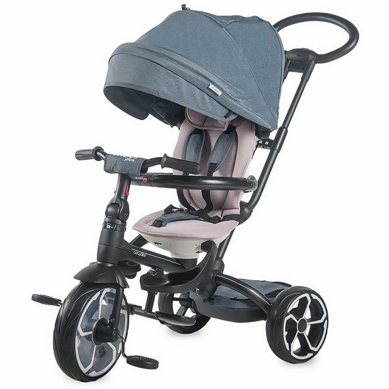 Tricicleta multifunctionala Coccolle Modi+ Gri - Smart Baby