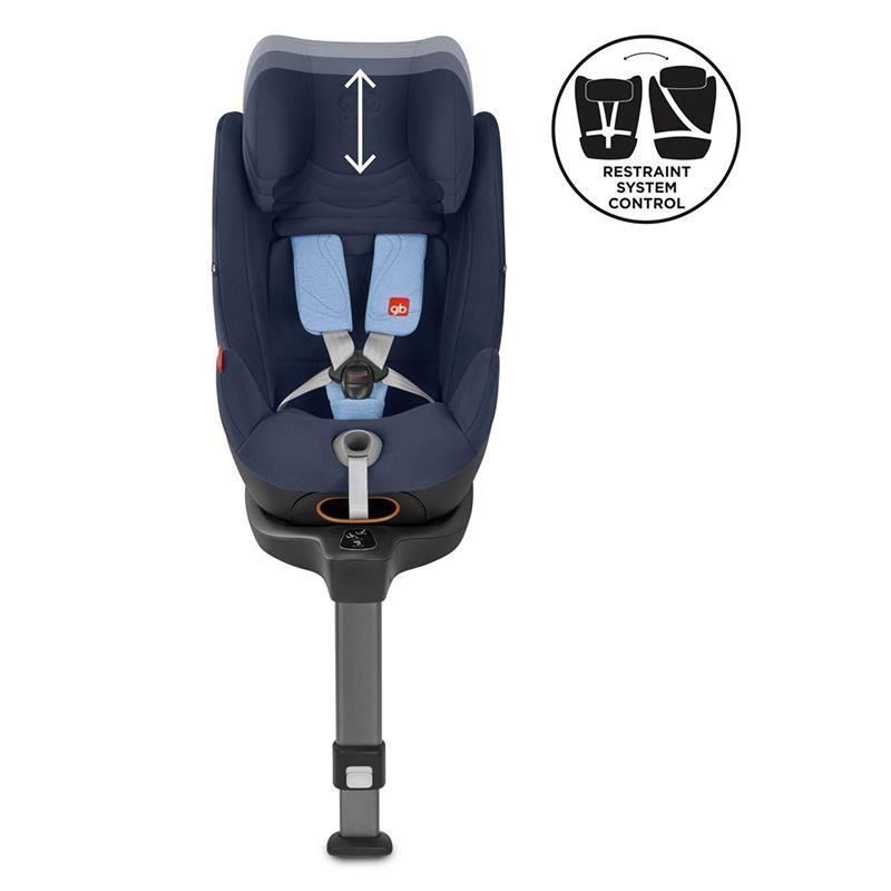 Scaun auto gb Convy-fix London Grey+Husa de vara gb Convy-fix - Smart Baby