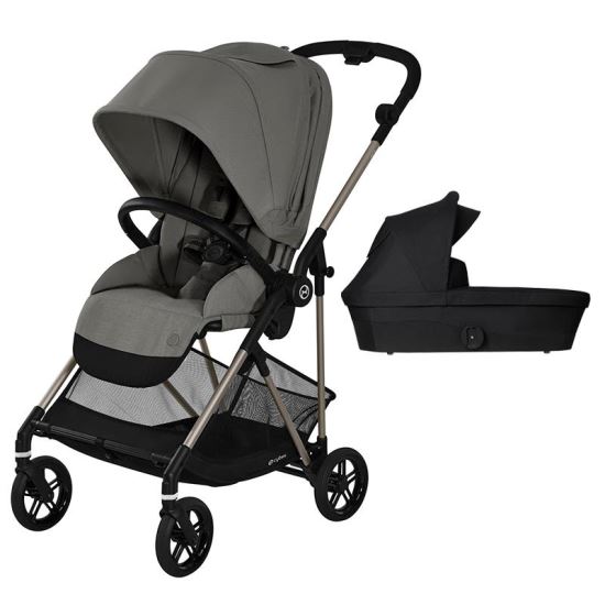 Carucior Cybex Melio TPE B Soho grey+Landou Cybex Melio Deep black ...