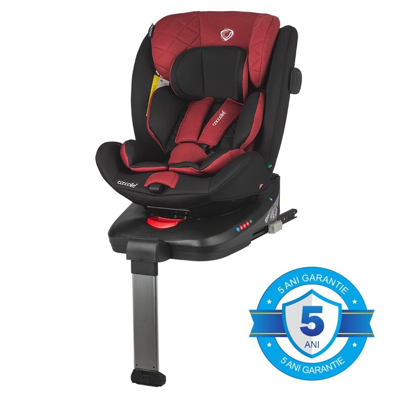 Scaun auto iSize 40-150 cm Coccolle Vigo Poppy red - Smart Baby