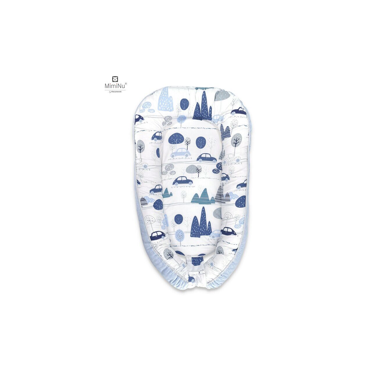 MimiNu - Cosulet bebelus pentru dormit cu doua fete, Baby Nest 105x66 ...